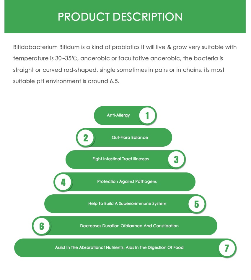 Bifidobacterium bifidum - Buy Bifidobacterium bifidum Product on Hebei ...